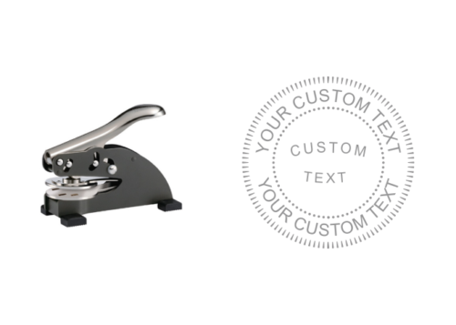 Custom Embossers in various sizes and styles.