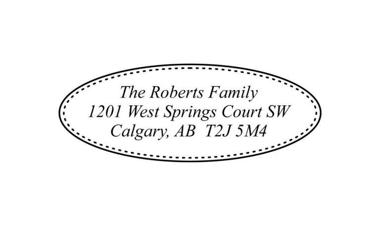 Customizable Return Address Rubber Stamps