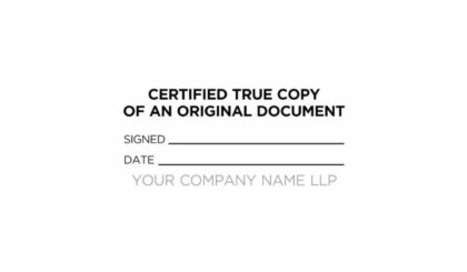 Certified True Copy Stamps Archives - Dominion Rubber Stamps & Engraving