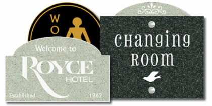 Interior Architectural Engraved Signs