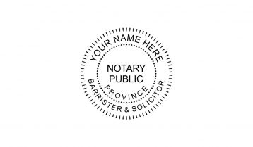 Notary Public Rubber Stamp