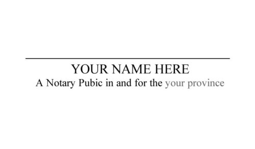Notary Public Rubber Stamps