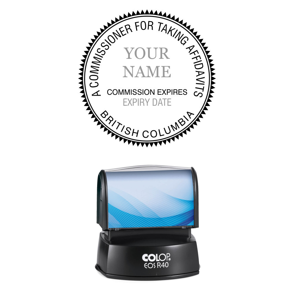 (British Columbia) Commissioner for Taking Affidavits Stamp