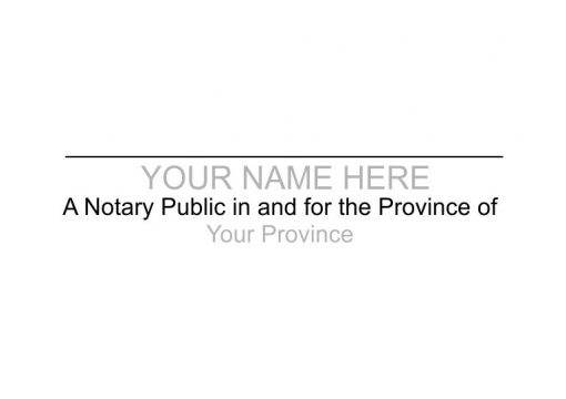 Notary Public Rubber Stamps