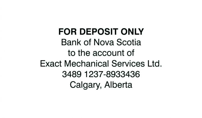 TD Canada Trust Deposit Stamp