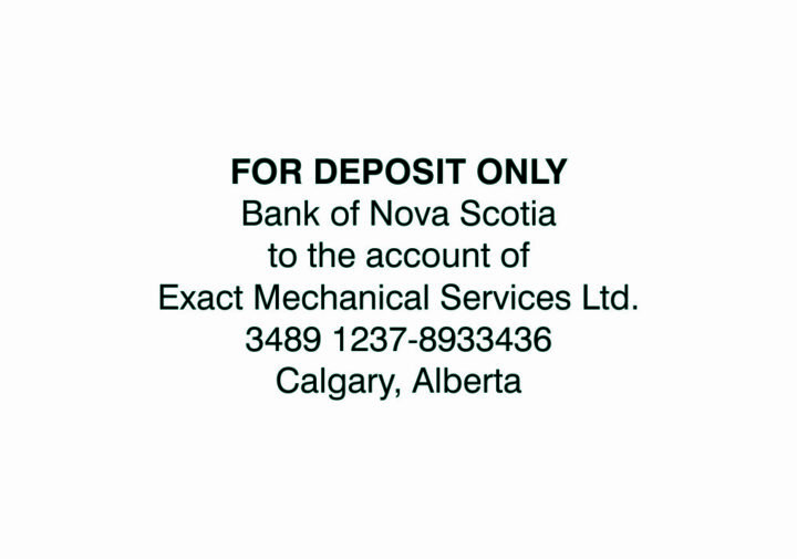 Cheque Endorsement Bank Deposit Stamps