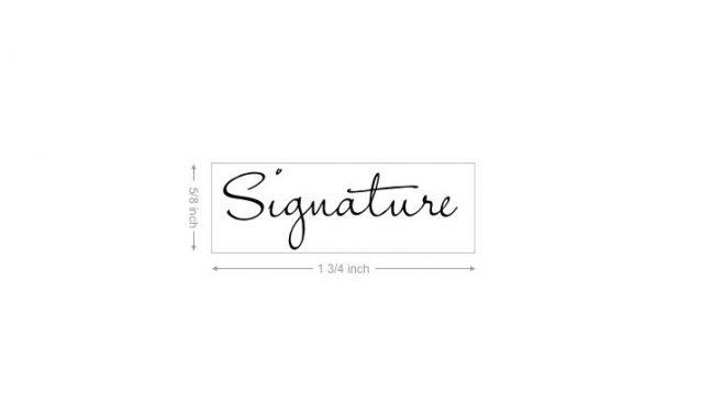 Signature Rubber Stamps