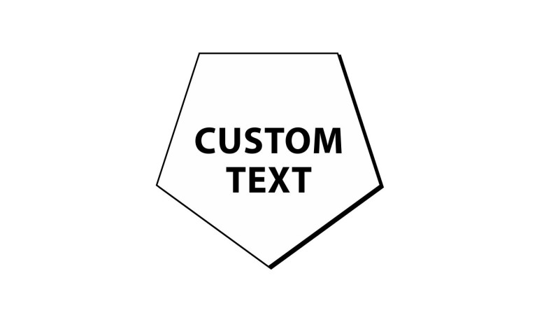 2 x 2 inch Pentagon Lamacoid Tags