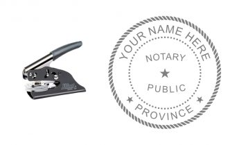 Ontario Notary Public Embossing Seal | Desk | Pocket | Long Reach