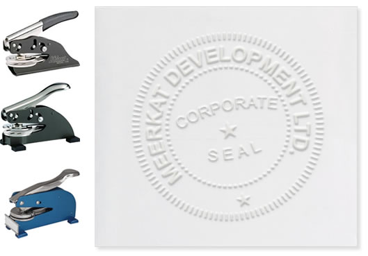 Corporate Embossing Seals - Dominion Rubber Stamps & Engraving