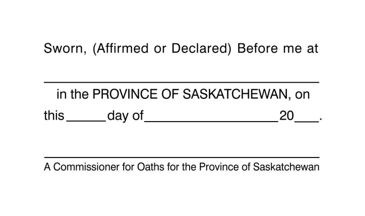 Commissioner for Oaths Statutory Declaration Stamp (SK)