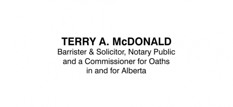 Alberta Commissioner for Oaths Rubber Stamps