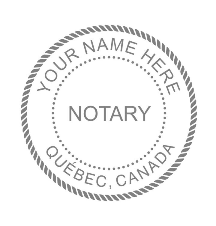 Québec Notary Public Seal Embosser | Ideal-Trodat Model