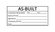 As-Built Engineering Stamp - Dominion Rubber Stamps & Engraving