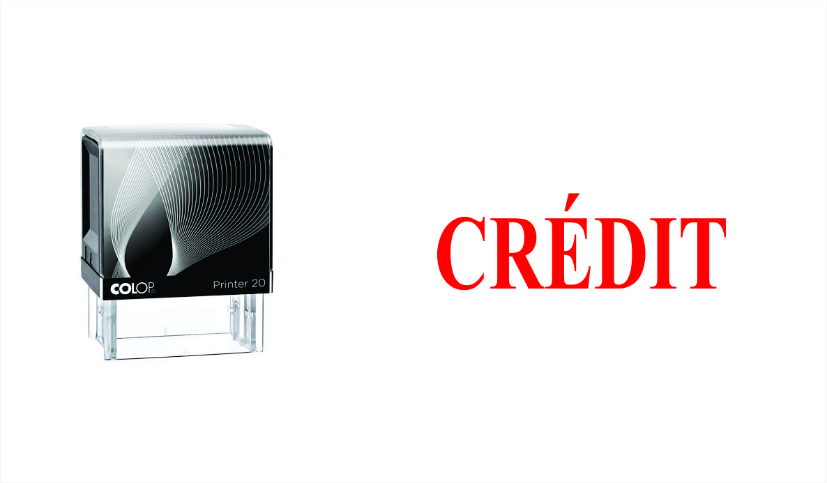 Crédit Stock Phrase Stamp