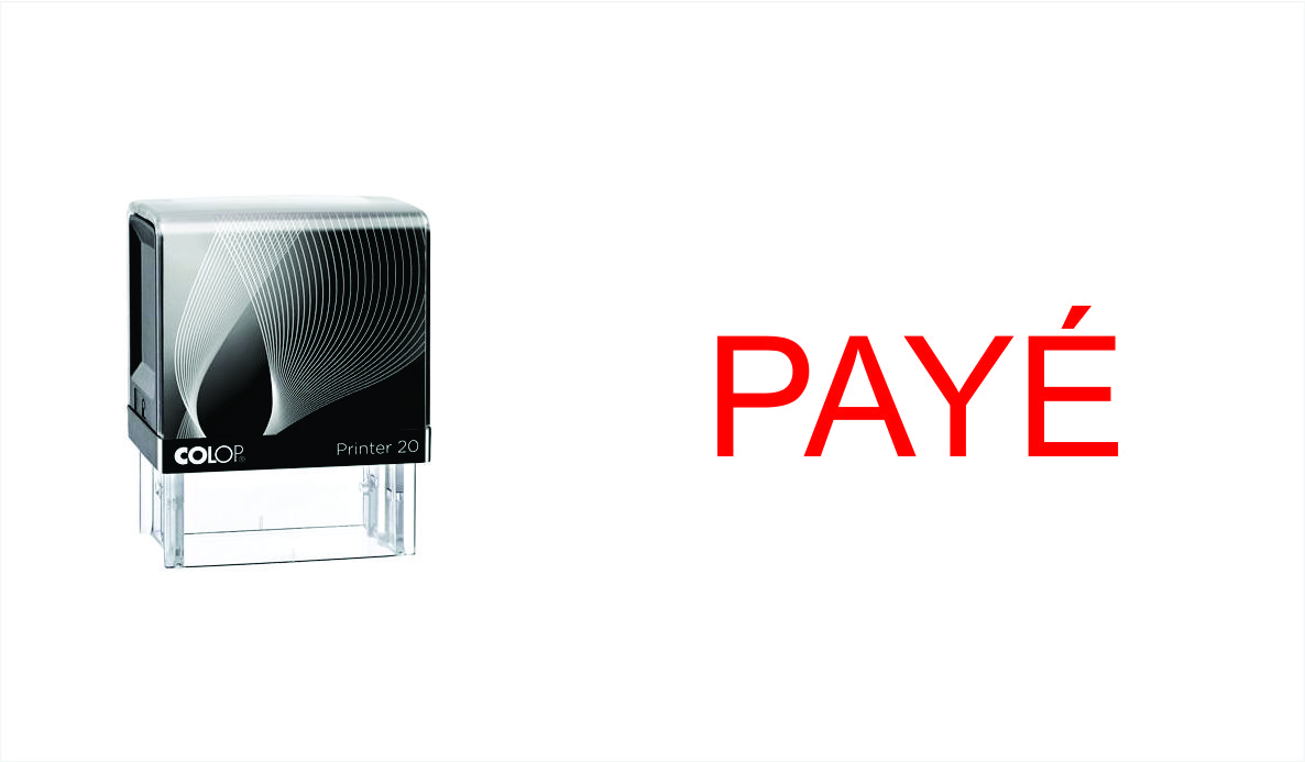 Payé Stock Phrase Stamp