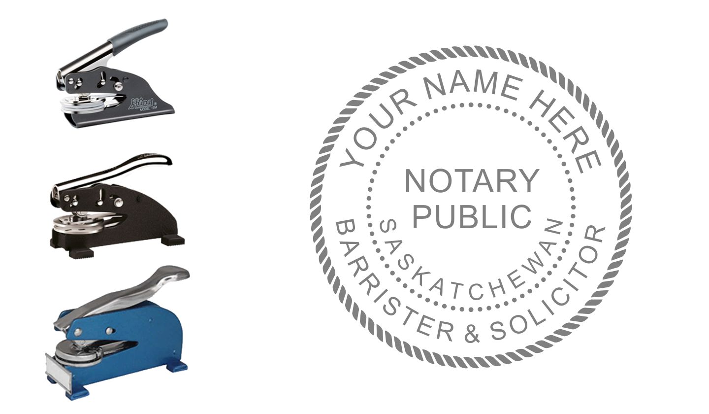 Saskatchewan Notary Public Embossing Seals & Stamps