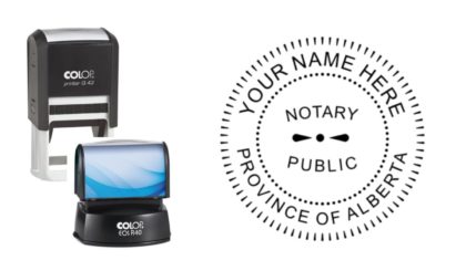 Alberta Notary Public Seal Embossers & Stamps