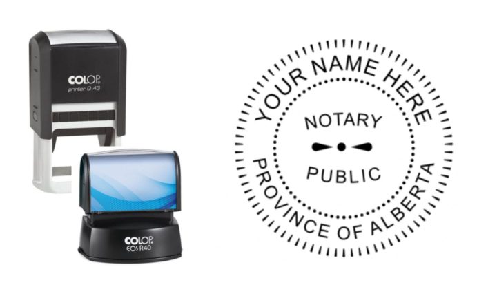 Alberta Notary Public Seal Embossers & Stamps