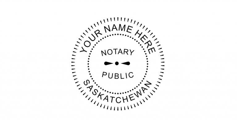 Saskatchewan Notary Public Embossing Seals & Stamps