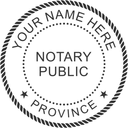 Ontario Notary Public Seal Traditional Stamp